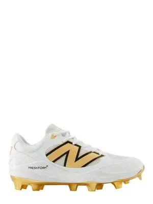 NEW BALANCE Fresh Foam 3000v7 Molded Cleats - White/metallic Gold