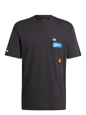 Adidas Remoji Pocket Graphic Tee Shirt - Black