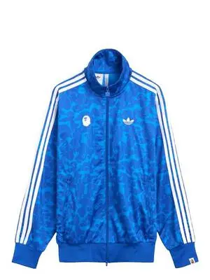 A BATHING APE X Adidas All Over Print Sstr Track Jacket - Blue