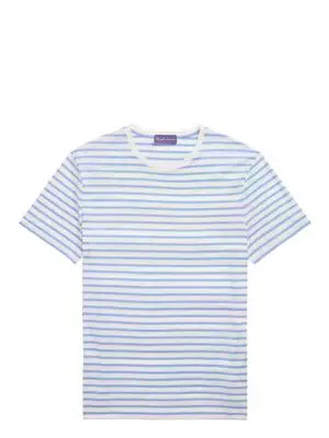 Ralph Lauren Purple Label Striped Crew-neck T-shirt - Blue