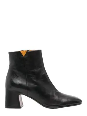 MARA BINI 60mm Leather Ankle Boots - Black