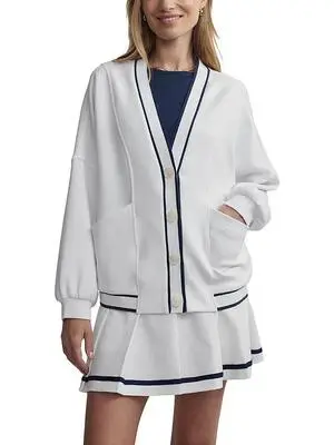 Varley Decker Off Court Cardigan - White