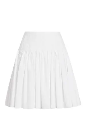Dolce & Gabbana Short Cotton Circle Skirt - White