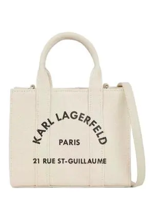 Karl Lagerfeld Mini Rue St-guillaume Tote Bag - Neutrals