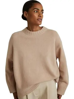 REISS ELENA WOOL-CASHMERE CREW NECK JUMPER