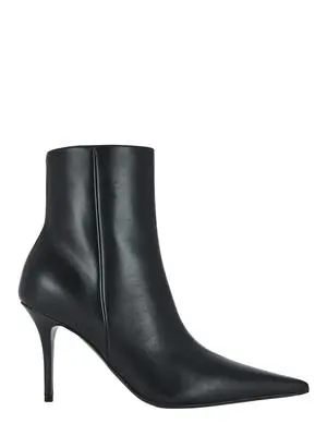 Amina Muaddi Barbara 90 Nappa Bootie - Black