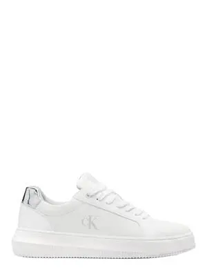 Calvin Klein Leather Sneakers - White