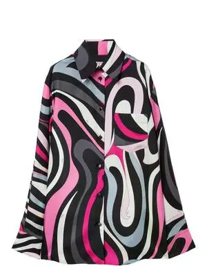 Emilio Pucci Marmo-print Shirt - Black