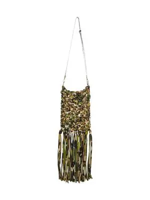 Emilio Pucci Knotted Fringed Shoulder Bag - Green