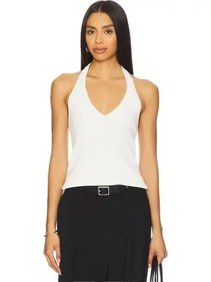 EAVES Alder Knit Halter - Ivory