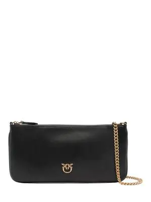 Pinko Flat Shoulder Bag - Black
