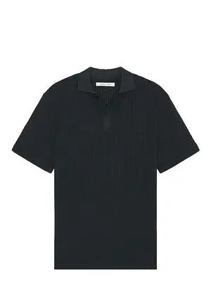 SAMSOE SAMSOE Sajase Short Sleeve Polo In Black - Salute
