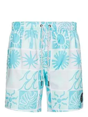 MAUI AND SONS Surf Sway Classic Swim Trunks - Aqua