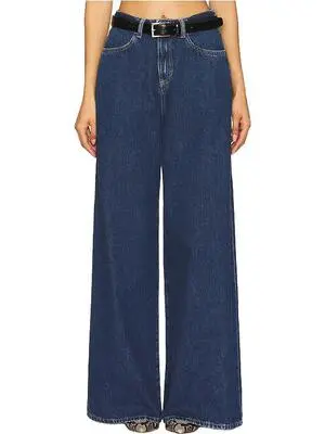 ICON DENIM LA Kendall Wide Leg Jeans - Deep Blue