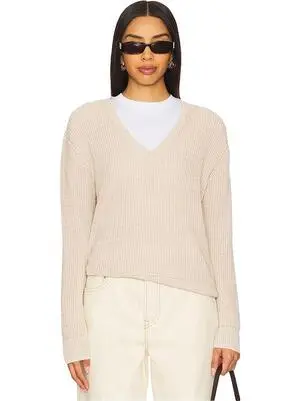 JOHN & JENN BY LINE Leo Cotton Sweater Light Mocha