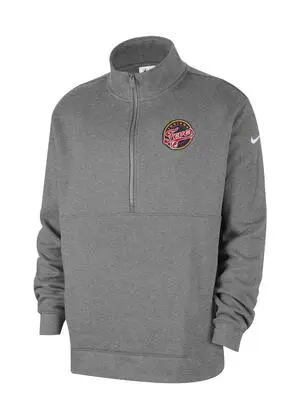 Nike Indiana Fever Club Wnba Half-zip Top - Grey