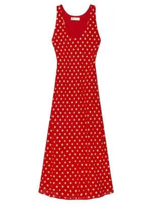 Tory Burch Jacquard Dress - Pepperoncini Nothing Ditsy