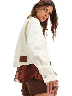 Free People We The Free Martha Workwear Jacket - Tofu