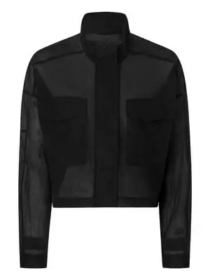 Pinko Sheer Cropped Jacket - Black