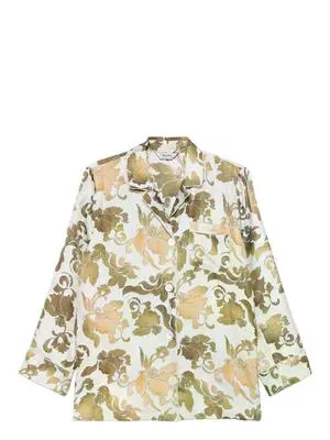 Max Mara Alan Floral Print Shirt - Grey
