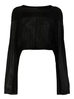 RICK OWENS Rick Owens Cropped Hooded Blouse