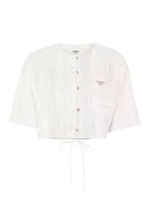 Fendi Striped Shirt - Neutrals