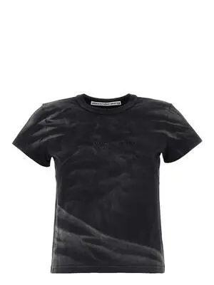 ALEXANDER WANG Crease Wash Shrunken Jersey Tee