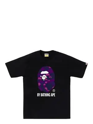 A BATHING APE Camo Bathing Ape Tee Shirt - Black/purple