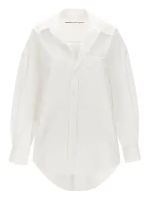 Alexander Wang Graphic Embroidery Oversized Shirt - White