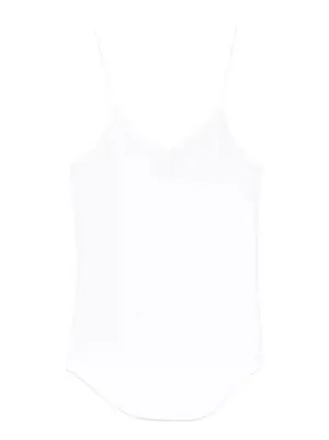 FORTE_FORTE Ribbed Tank Top - White