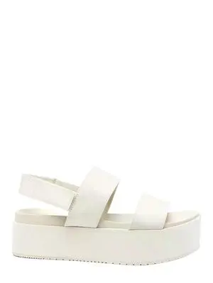 Calvin Klein Canvas Platform Sandals - Neutrals