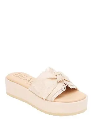 Matisse Sunda Platform Slides - Natural