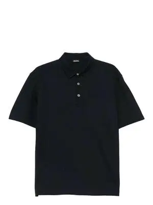 Zegna Cotton Polo Shirt - Blue
