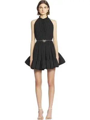 LANVIN Short Dress With Ruffles - Black