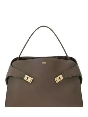 FERRAGAMO Hug Structured Tote Bag - Brown