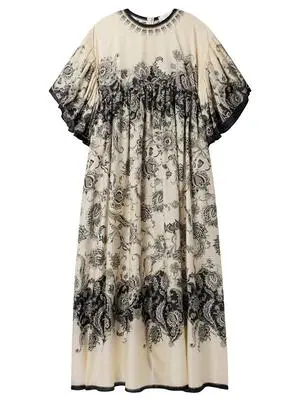 Zimmermann Rhiannon Paisley-print Silk Maxi Dress - Cream