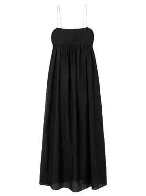 Matteau Pintucked Maxi Dress - Black