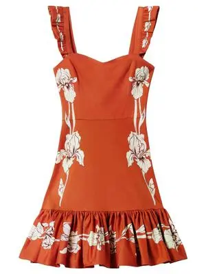 La DoubleJ Gingerbread Mini Dress - Orange