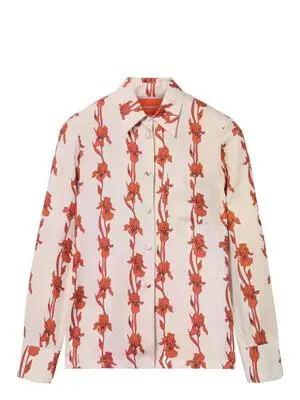 LA DOUBLEJ La DoubleJ Iris-Print Shirt