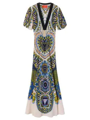 La DoubleJ Marlene Printed Dress - Neutrals