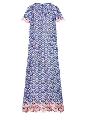 La DoubleJ Swing Midi Dress - Blue