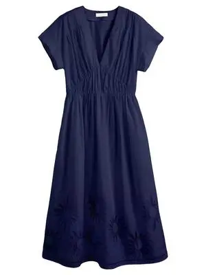 Chinti & Parker Broderie-anglaise Midi Dress - Blue
