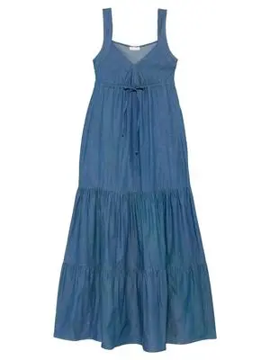 Liu Jo Cotton Midi Dress - Blue