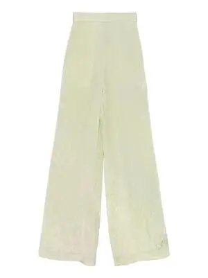 FORTE_FORTE Satin Trousers - Green