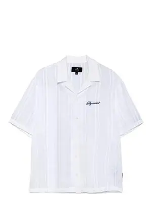 REPRESENT Embroidered Bowling Shirt - White