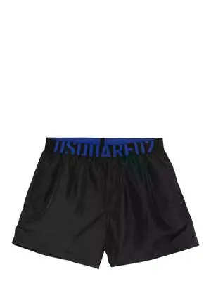 Dsquared2 Logo-waistband Swim Shorts - Black