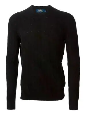 Polo Ralph Lauren Cable Knit Jumper - Black
