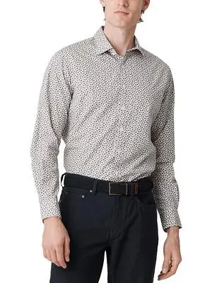 Rodd & Gunn Glenkenich Floral Print Slim Fit Shirt - Granite