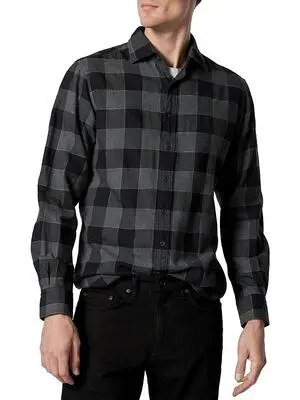 Rodd & Gunn Riverstone Plaid Slim Fit Shirt - Granite