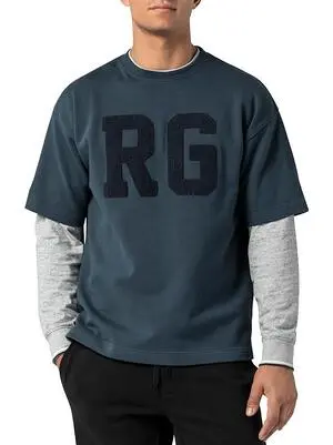 Rodd & Gunn Grahams Beach Relaxed Fleece Tee - Petrol